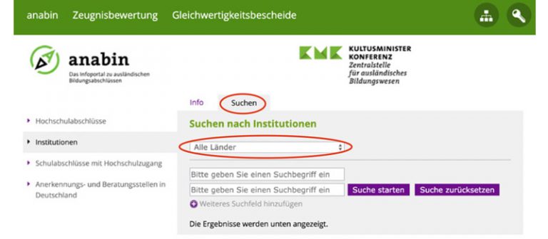 راهنمای کامل سایت آنابین anabin برای دریافت تاییدیه مدارک تحصیلی ...